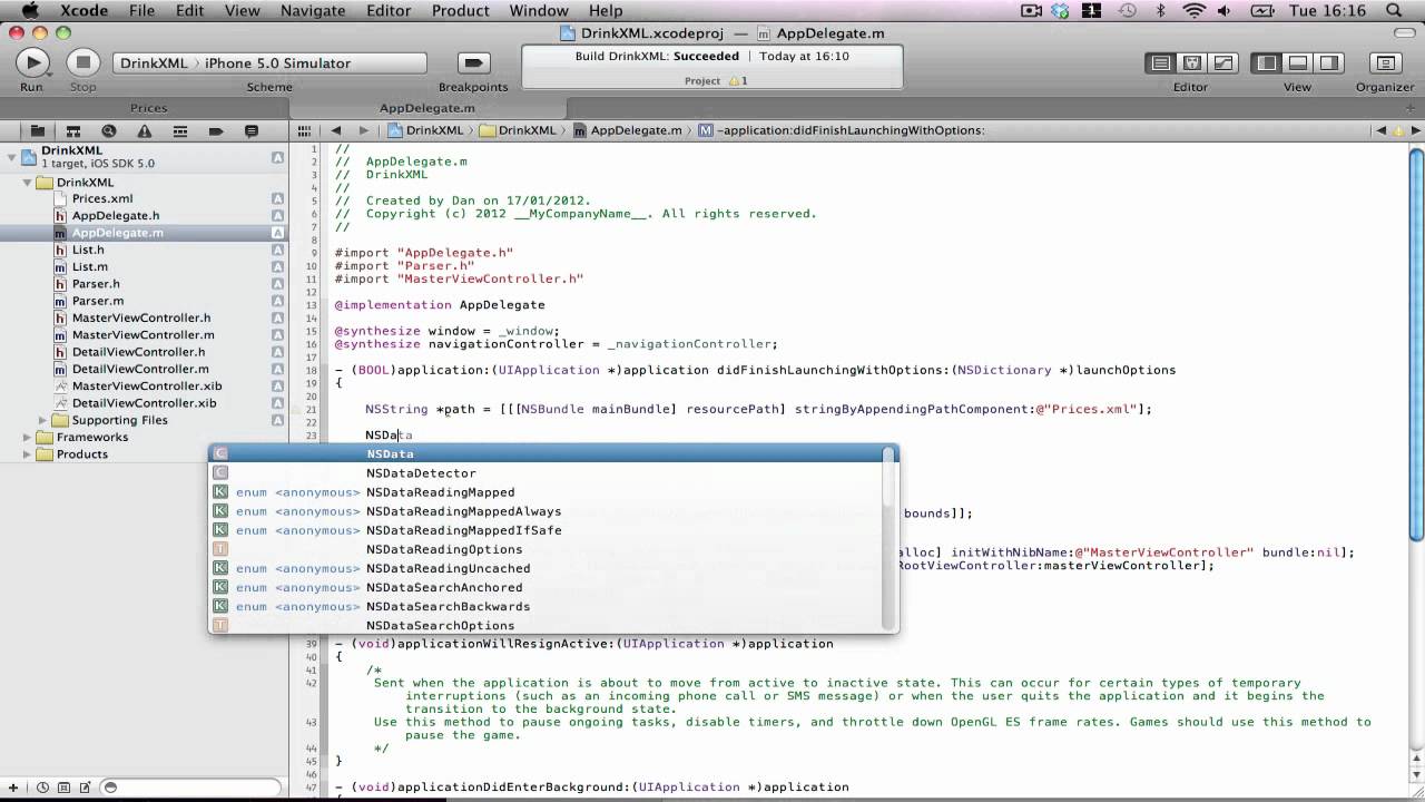 iPhone Tutorial: XML Parser Part 1