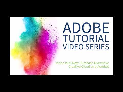 New Purchase Overview: Creative Cloud and Acrobat