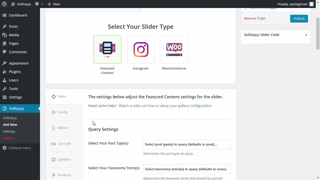 Soliloquy Featured Addon