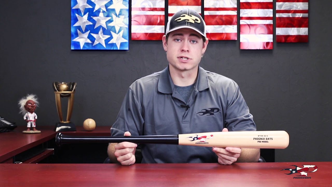Phoenix Bats B72 Wood Baseball Bat: long barrel, thin handle