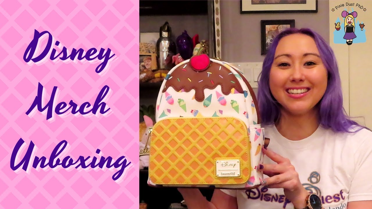 Disney Merch Unboxing | Loungefly Disney Princess Ice Cream Mini Backpack | My First Loungefly!