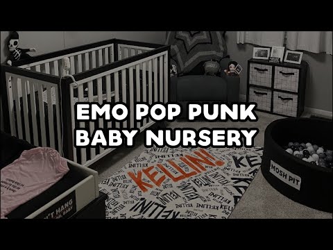 Emo Pop Punk Baby Nursery Room - My Chemical Romance Fall Out Boy Taking Back Sunday Blink 182 MCR