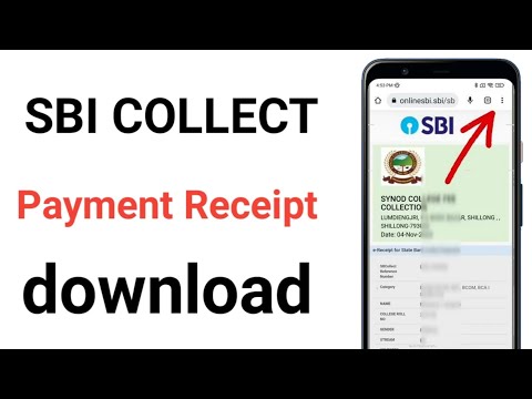 How to download receipt sbi collect in mobile, sbi collect receipt download using reference number