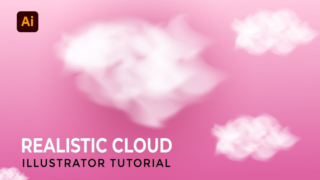 Realistic cloud adobe illustrator tutorial | Creating realistic clouds in Adobe Illustrator #cloud