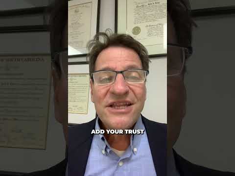 How do you get your bank accounts into a trust?