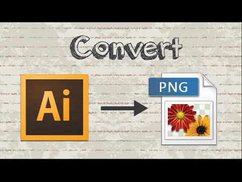 How to convert AI to PNG without illustrator