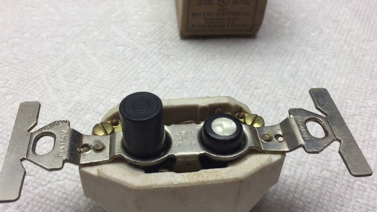 Bryant 5501 Antique Push Button Switch