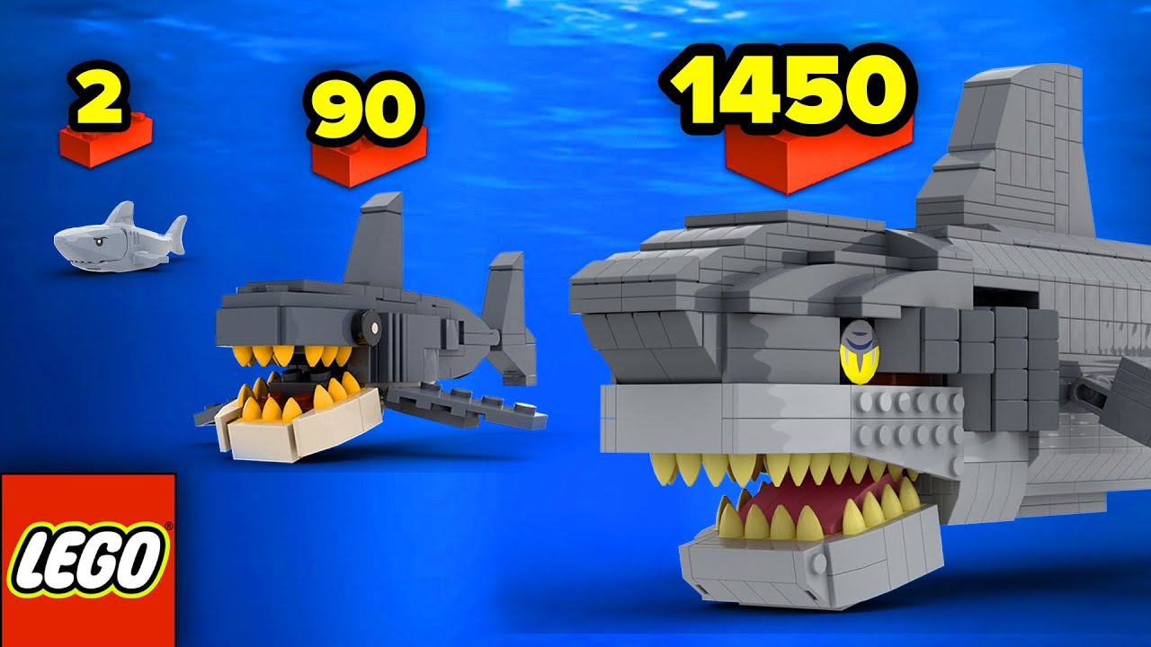 LEGO Sharks in Different Scales | Comparison