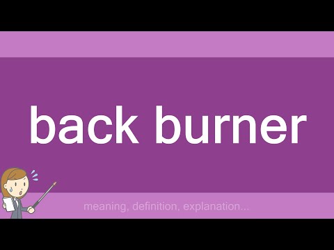 back burner