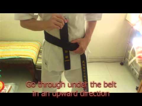 Guide How To Tie Karate Belt Method 1 Martial Arts Backyard