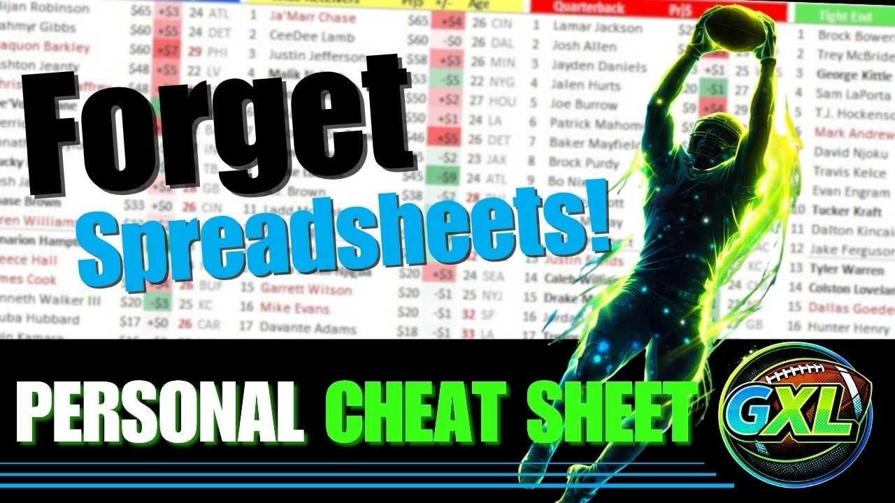 The Only Fantasy Football Cheat Sheet You Actually Need (2026)