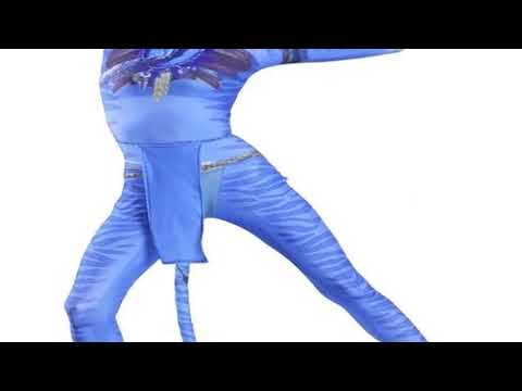 Kids Spandex Avatar Halloween Costume Aliens Full Bodysuit Jumpsuit for Men and Women