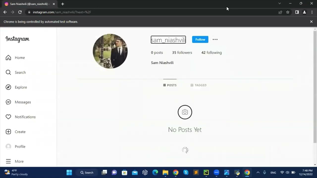 Instagram Bot created with python - Selenium