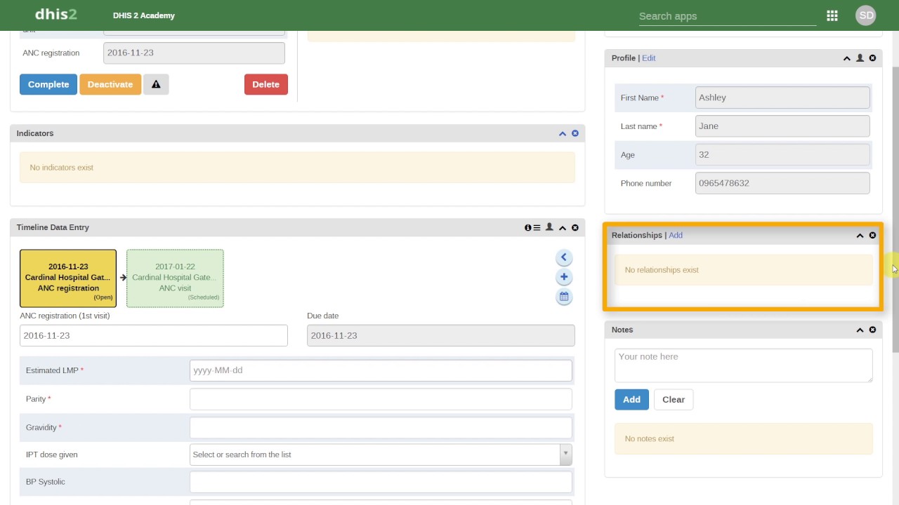 Module 5 - Session 3 -  Tracker Capture Demo - Part 2 of 5