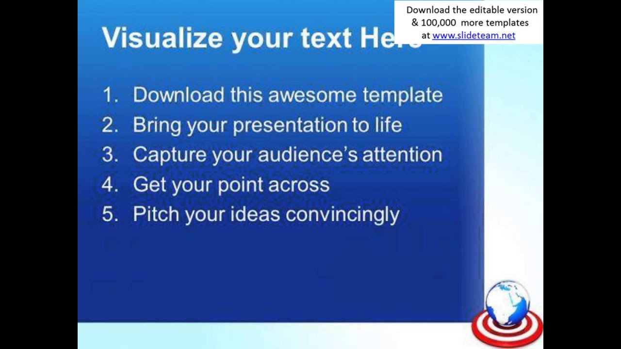 global targets powerpoint templates and powerpoint themes 0612