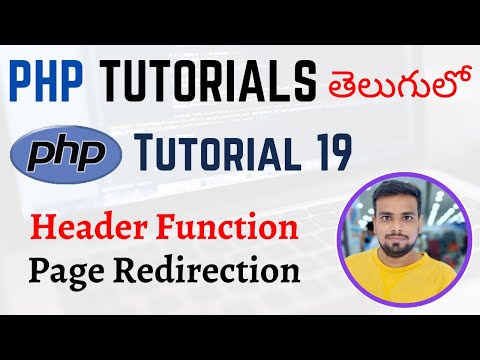 Learn PHP Tutorials in Telugu Lesson 19 Header Function Page Redirection - Mind Luster