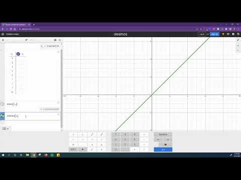 Desmos Graphing Calculator Finding Mean, Standard Deviation, and Quartiles