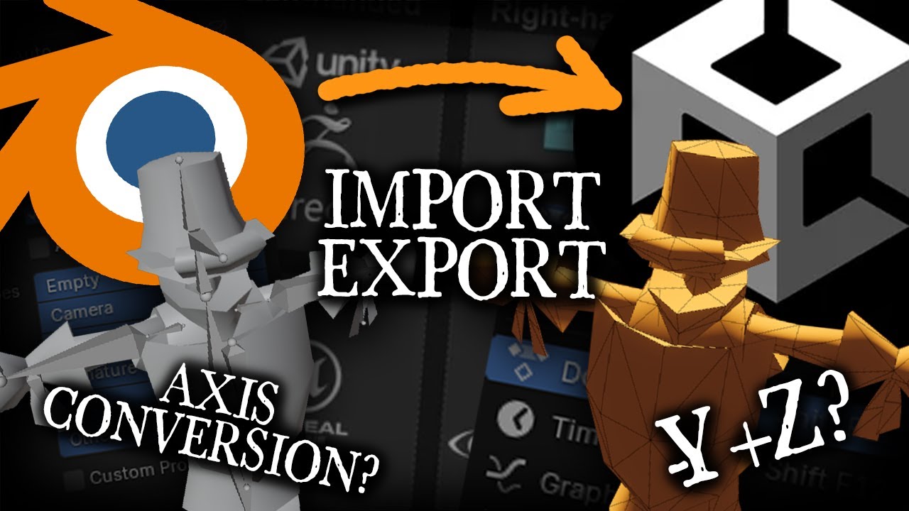 Export Rigged Character From Blender to Unity Properly | Armature, Axis Mismatch, FBX Export
