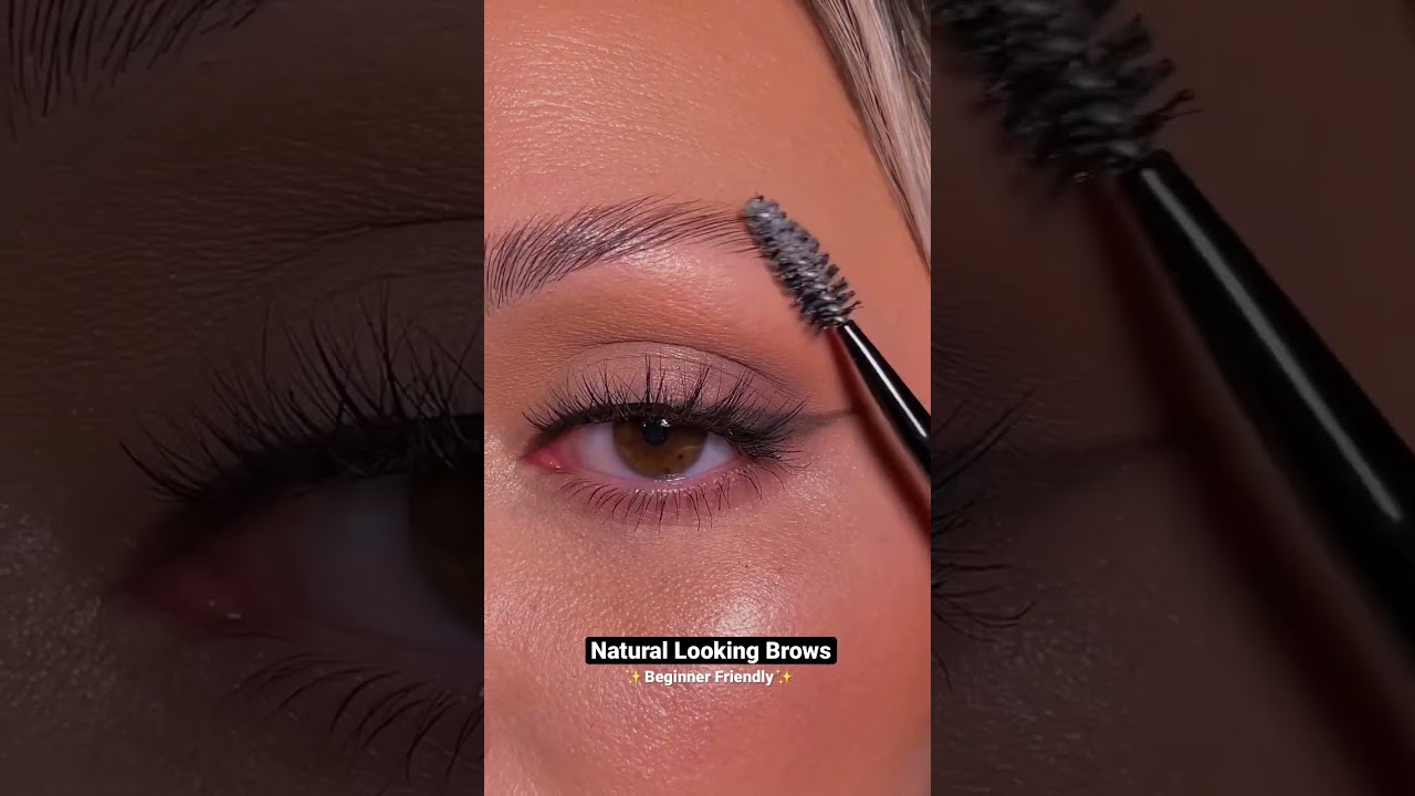 Natural Brow Tutorial 🫶🏼 Easy & Beginner Friendly! #eyebrowtutorial #makeupforbeginners