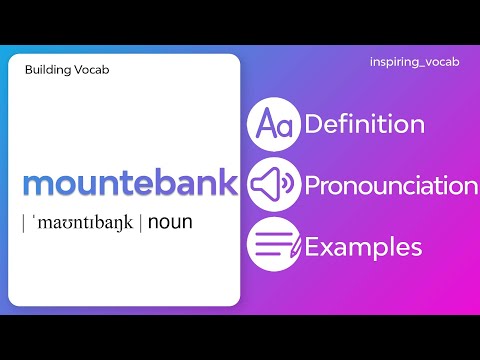 What Does mountebank Mean | mountebank Meaning with Pronunciation and Example #shorts
