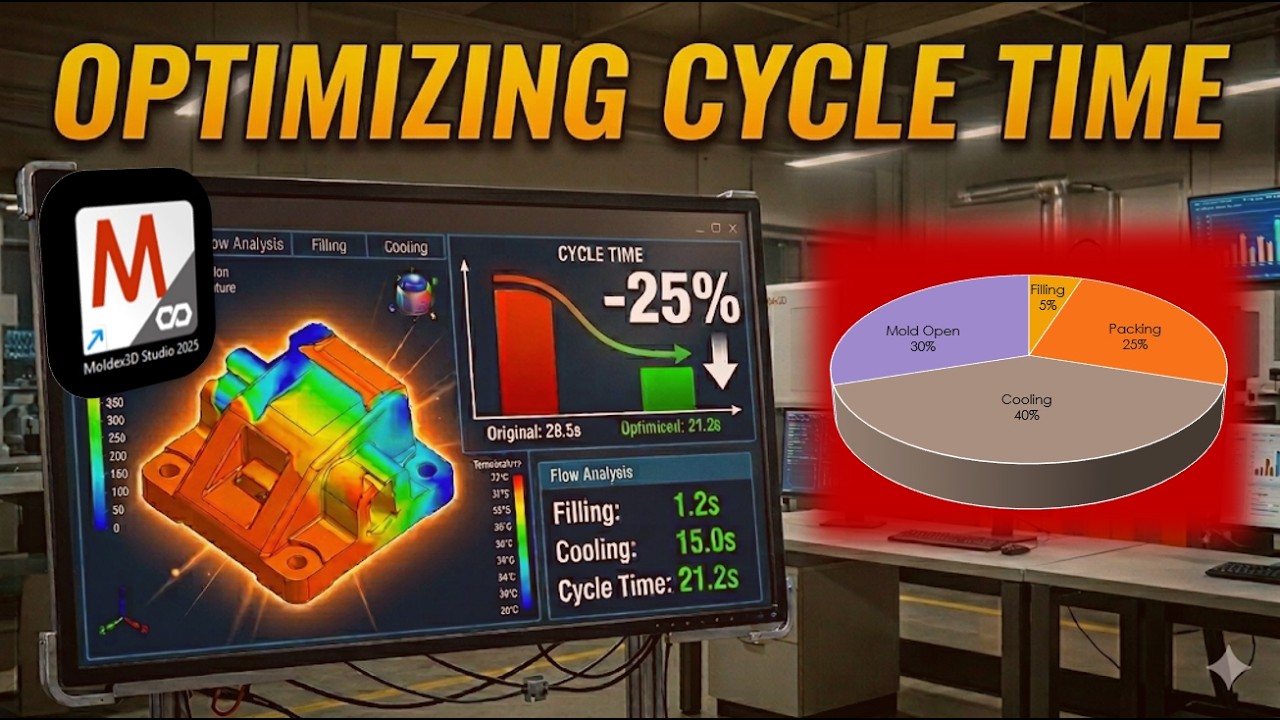 Optimizing Cycle Time using Moldex3D Simulation | Advanced Tips & Tricks | Studio 2025
