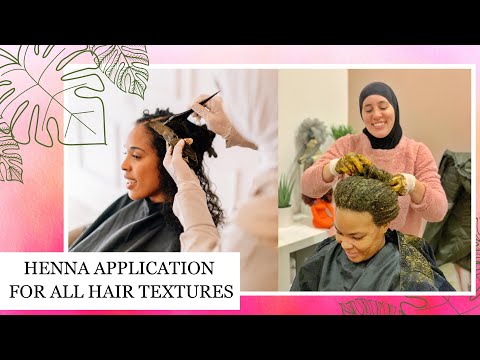 How to Apply Henna on Curly Hair, Locs and Straight Hair - Professional Colorist Tips