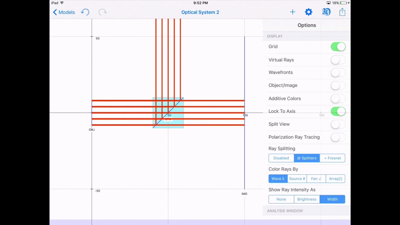 Modeling Beam Splitters with RayLab