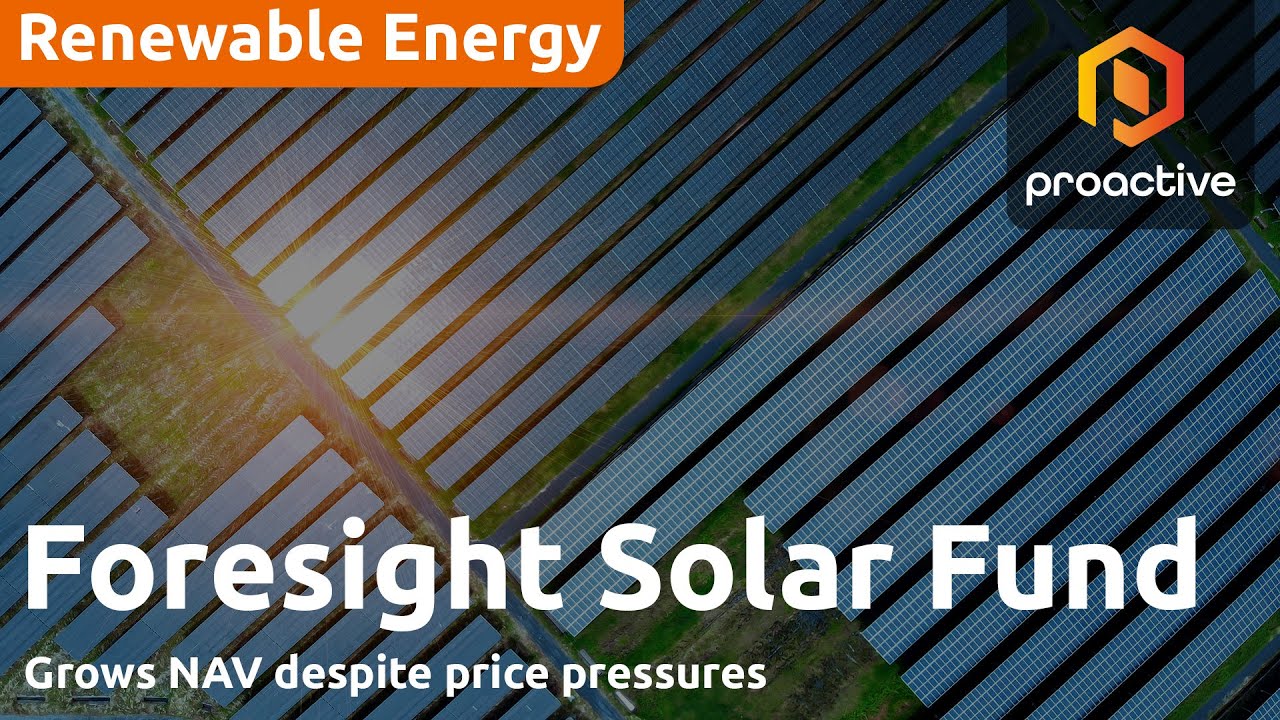 Foresight Solar Fund reports strong Q2 operational performance; on track for dividend targets