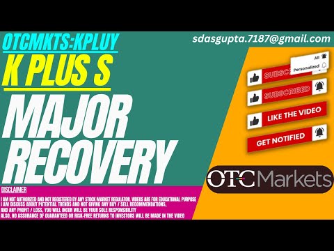 MAJOR RECOVERY : KPLUY STOCK ANALYSIS | K PLUS S STOCK