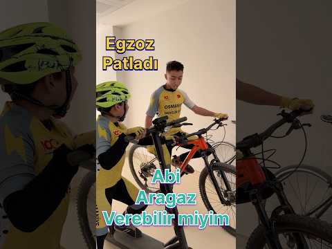 Bisiklette sonda egzoz patladı… #bike #cycling #funny #bisiklet