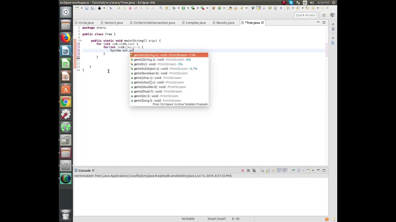 Java In One Minute - Print easy Christmas tree pattern with star (*) characters