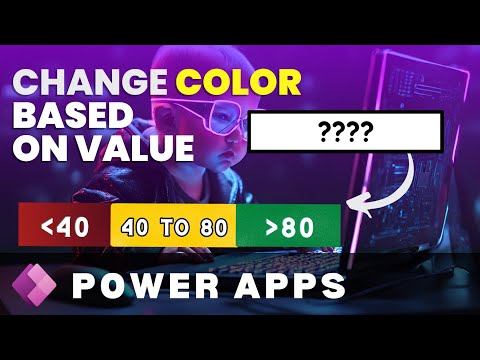 CHANGING COLORS DYNAMICALLY in Power Apps? Conditional formulas in Power Apps - Beginners Tutorial