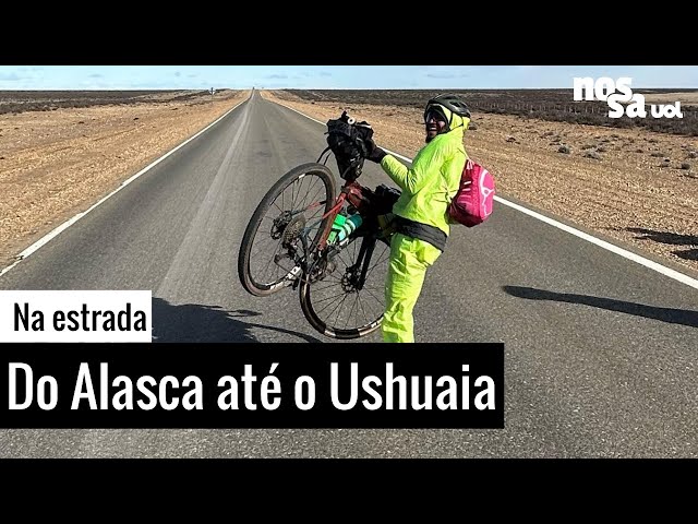 Ele pedalou 22,4 mil km do Alasca até Ushuaia e bateu recorde mundial