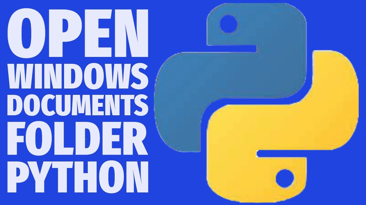 Open Windows Documents Folder Using Python os.startfile()