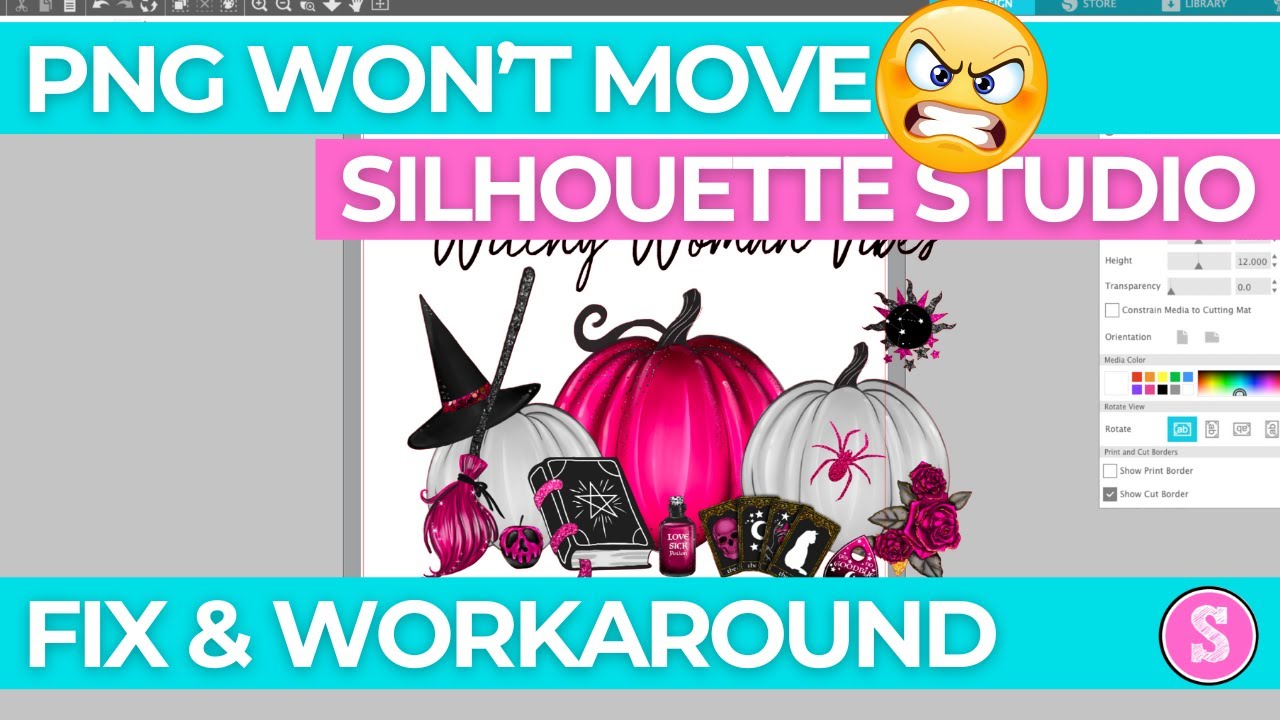 Silhouette Studio PNG Issues FIXED! Why Can't I Select or Move a PNG?!