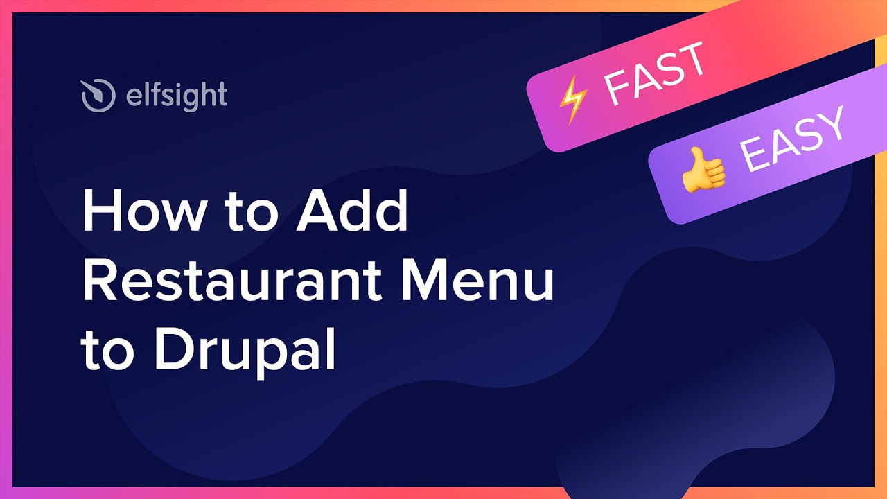 How to Add Restaurant Menu Module to Drupal