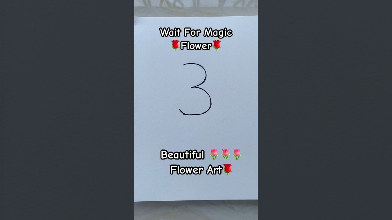 Creative Rose Flower 🌹 Art For kids #shorts #creative #diyflowers #kidsvideos #drawing #rose #kids