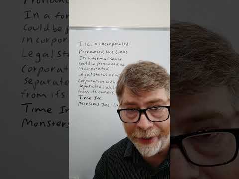 Do You Know What the Abbreviation Inc. Stands for? English Abbreviation - English Tutor Nick P