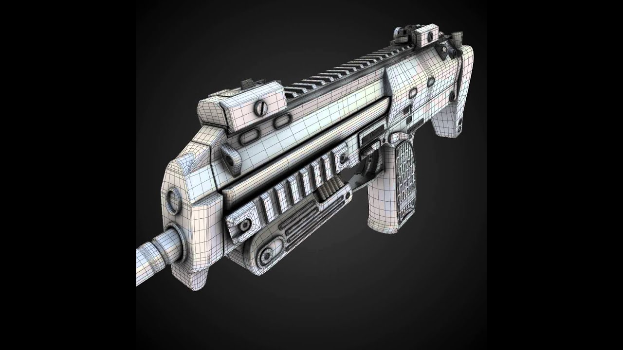 MP7 Submachine gun Hi-Res 3D model from CGTrader.com