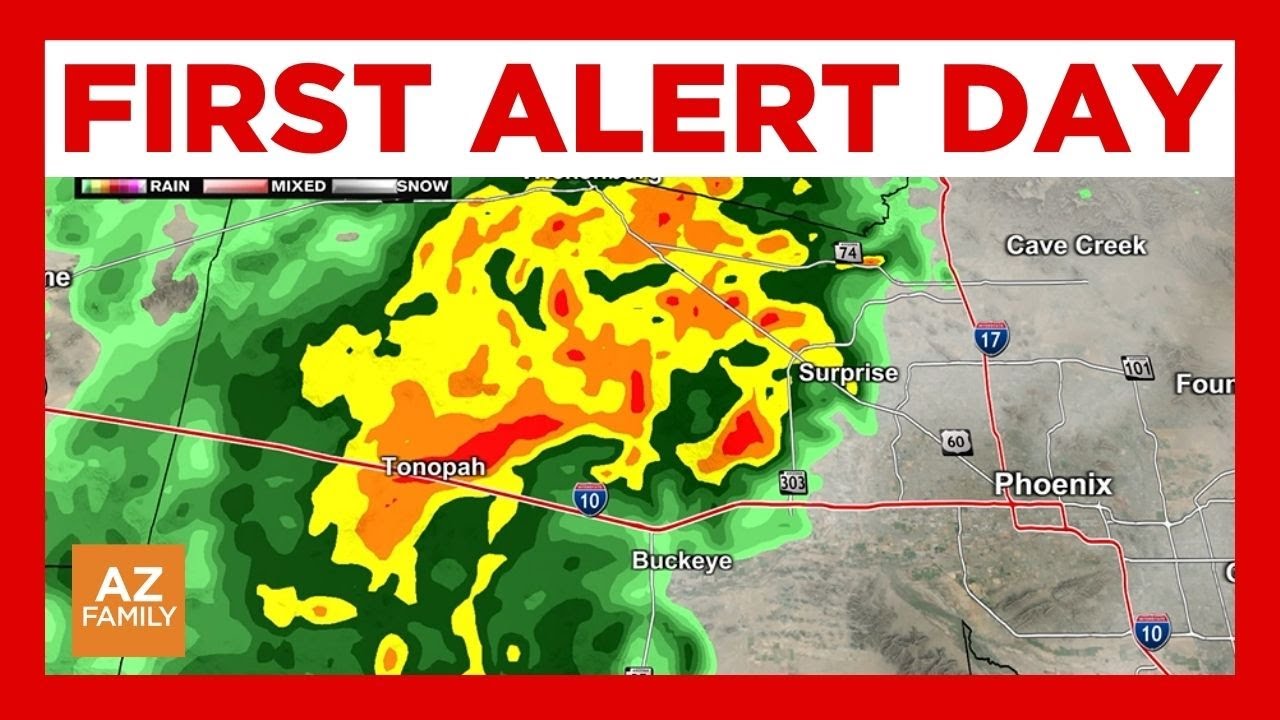 Rain moves into Phoenix area on First Alert Weather Day