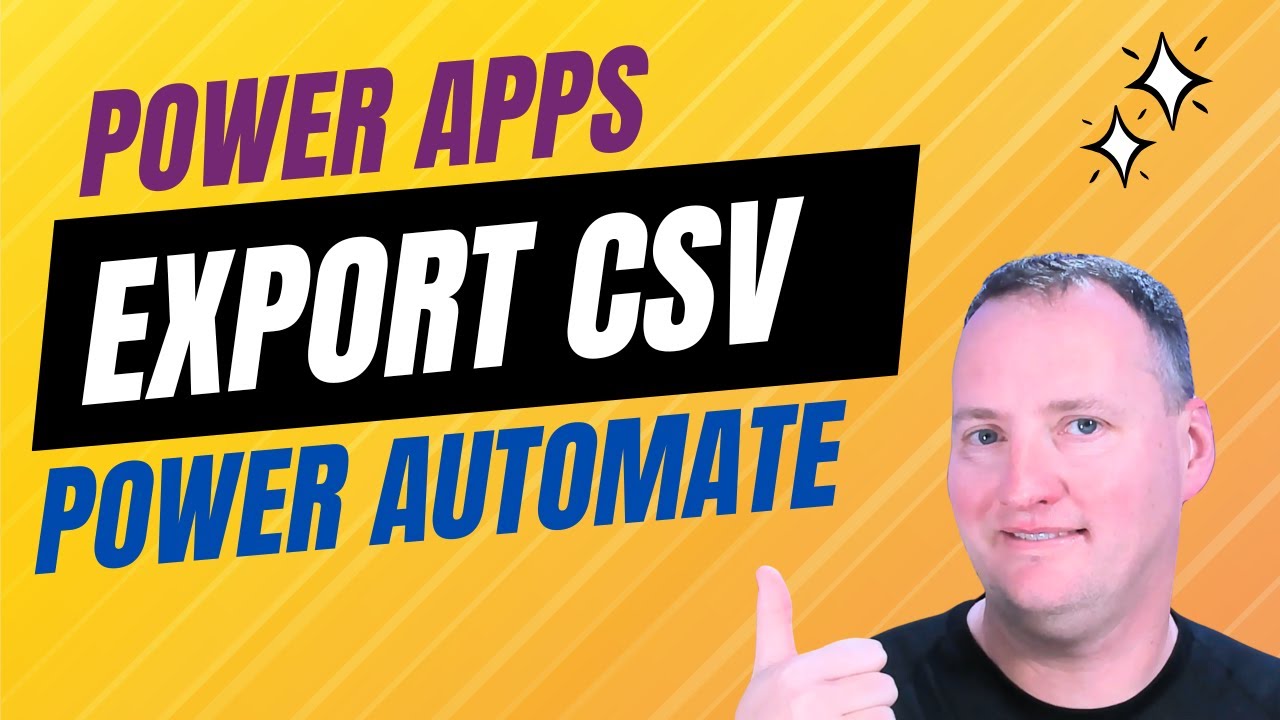 Automate CSV Exports with Power Apps & Email Setup