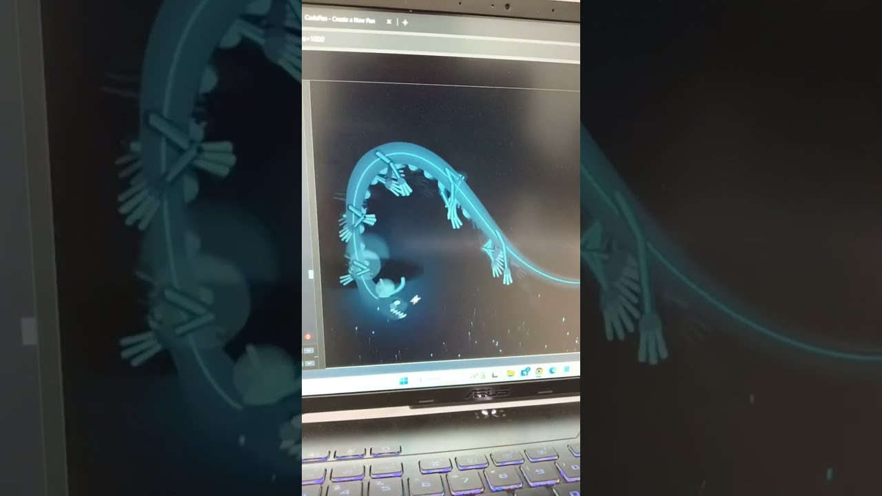 Website Dragon animation using HTML CSS and JavaScript Canvas
