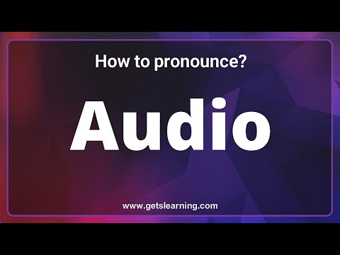 How to pronounce Audio in English Correctly | Common words