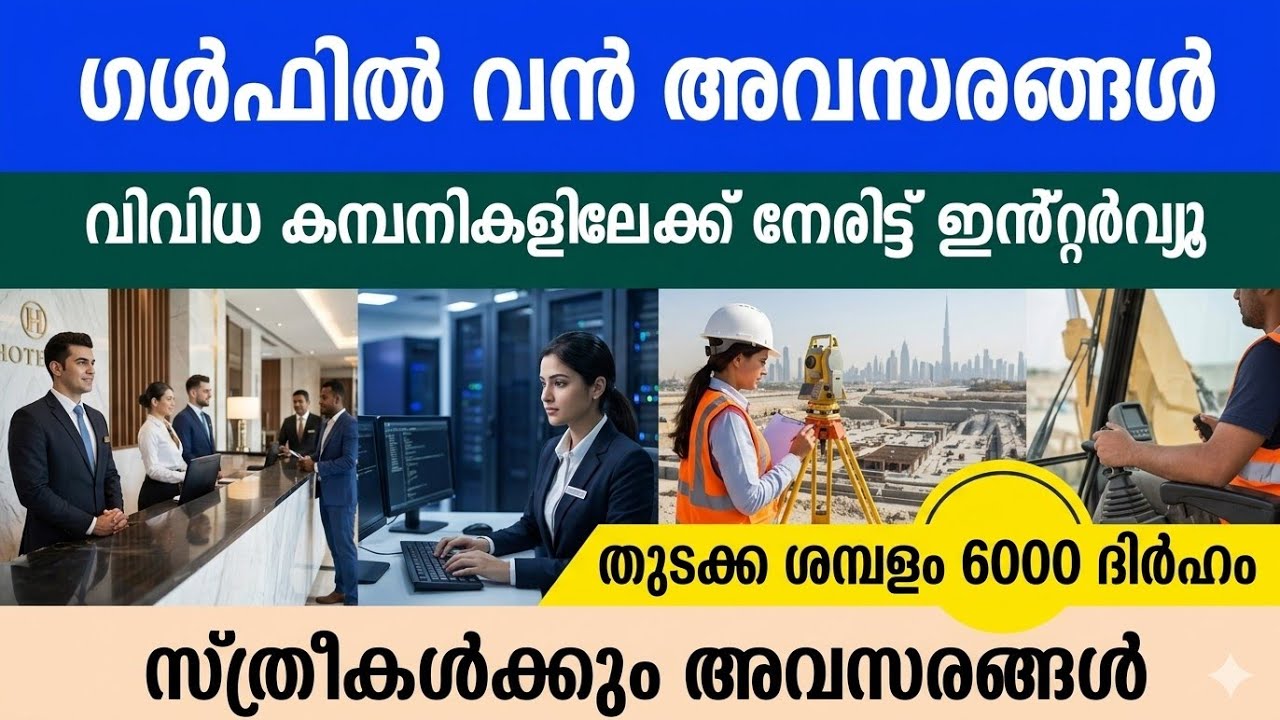 Huge Gulf Job Vacancies 2026 | 100+ Opportunities in UAE, Qatar, Saudi & Kuwait @JOBSAROUND1