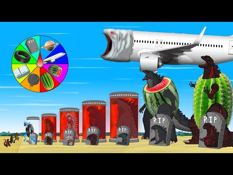 Evolution of TEAM GODZILLA & KONG: Rotation Luck / Godzilla, Shark Italian Brainrot Animation