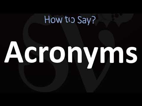 How to Pronounce Acronyms? (CORRECTLY)