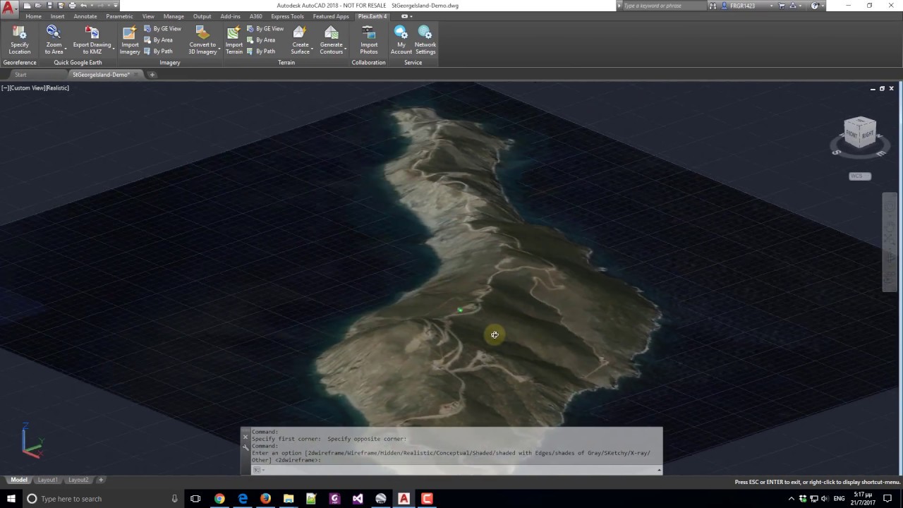 Plex.Earth 4: Import 3D terrain and Google Earth imagery into AutoCAD