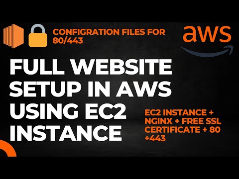 Create a a full website in AWS using the ec2 instance + Nginx + letsencrypt free ssl certificate.