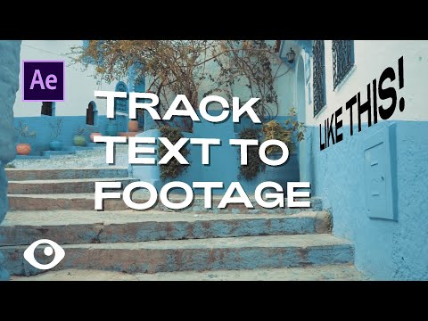 Tracking Text on to Footage with 3D Camera Tracker