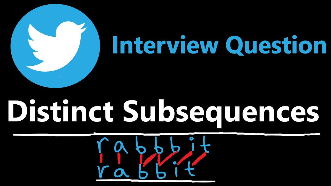 Distinct Subsequences - Dynamic Programming - Leetcode 115 - Python